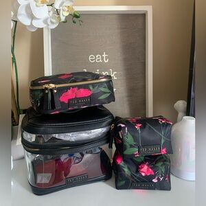 Ted Baker | Jewelry | Ted Baker Floral Travel Bag Set 4 Pieces | Poshmark